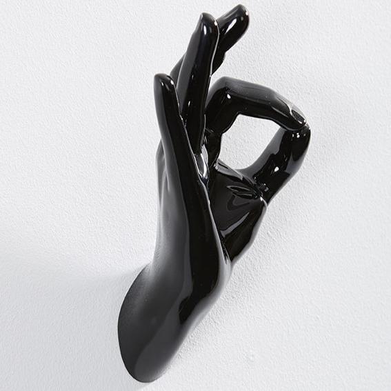 Hand coat hook in shape of OK sign – Design My World