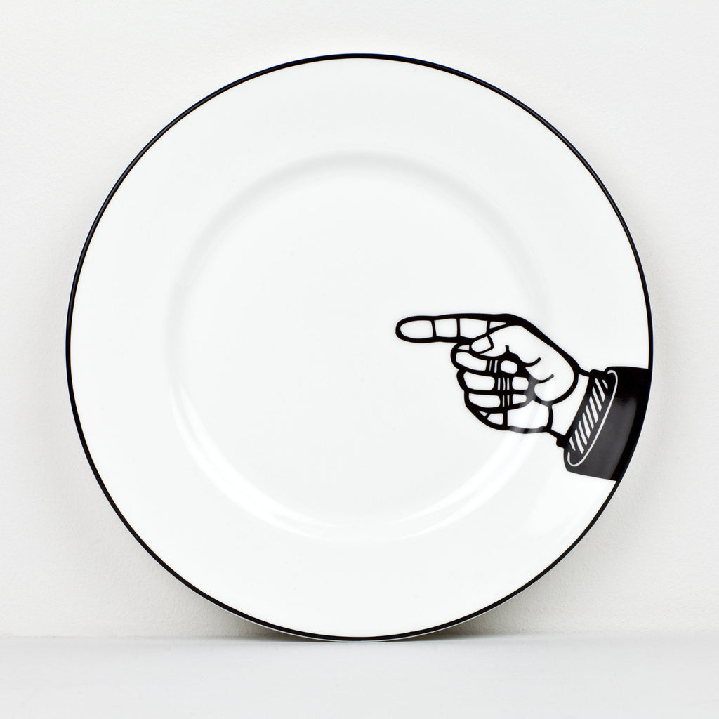 Pointing Hand 8" Tea Plate – Design My World
