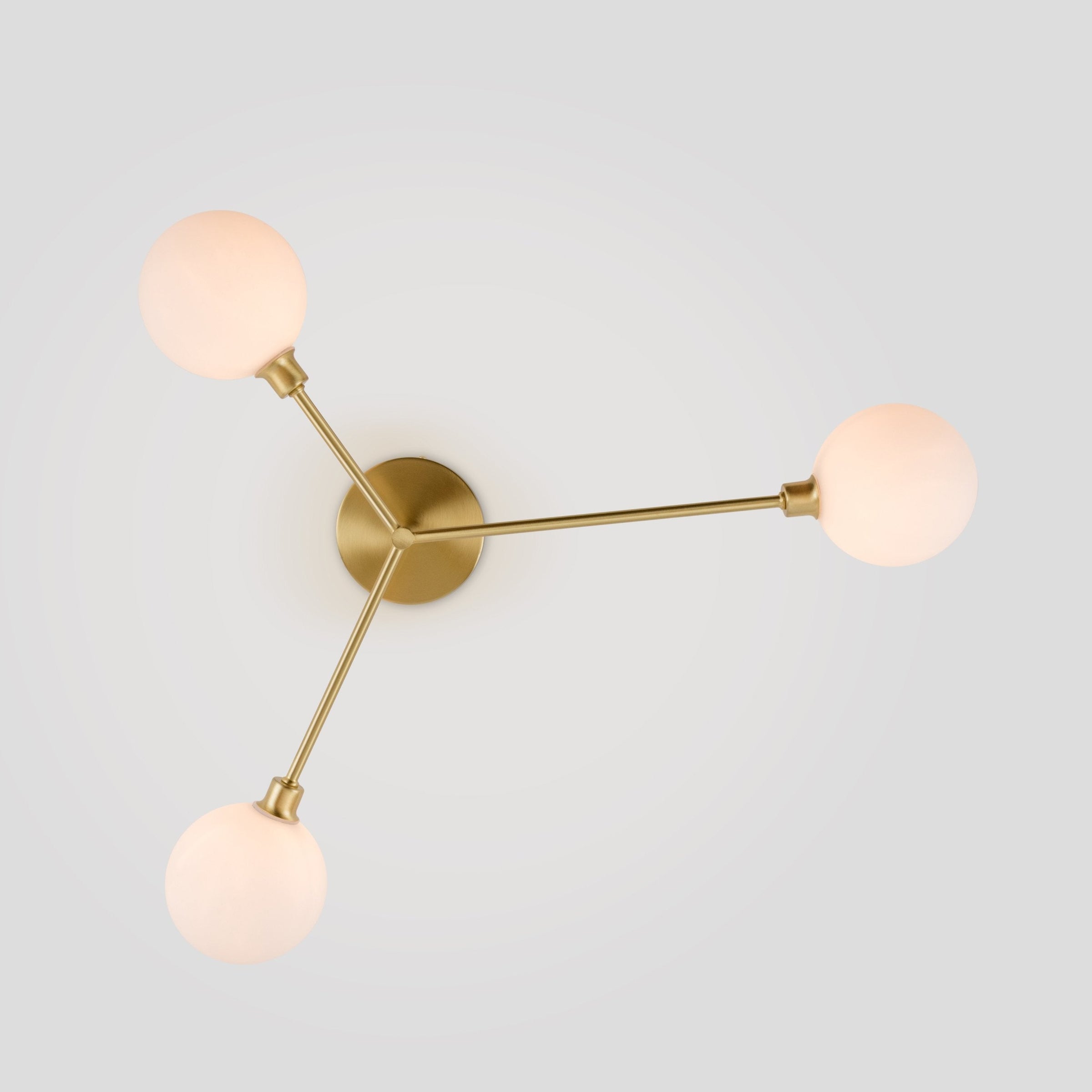 Three light flush ceiling light | Flush Mount lighting | Contemporary ...